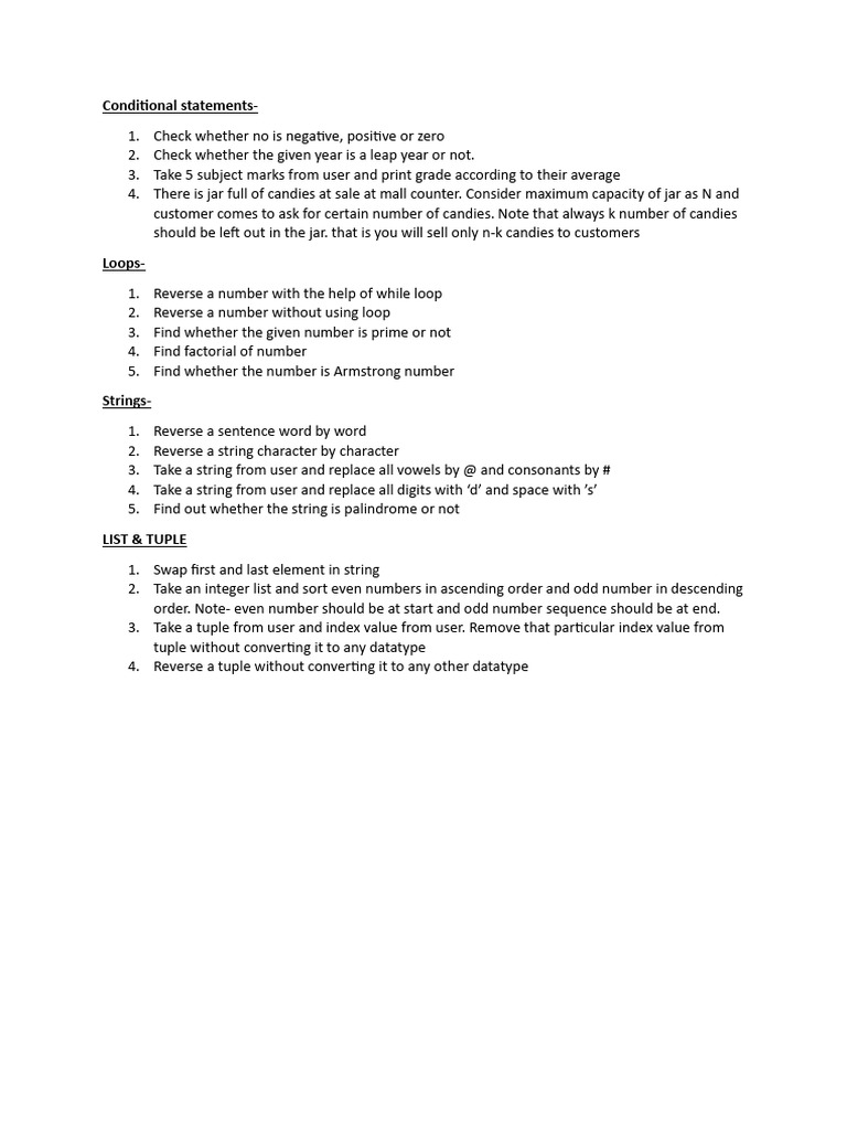 Training Assignment | PDF