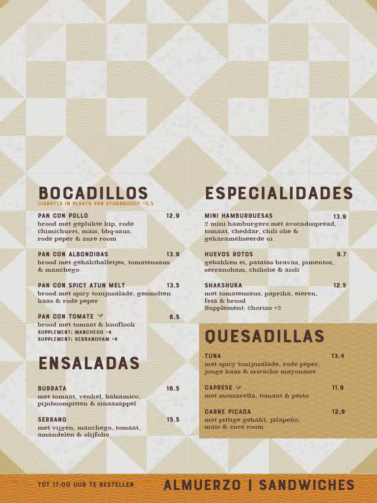 Menukaart Pepito 2024 Lente 2 | PDF