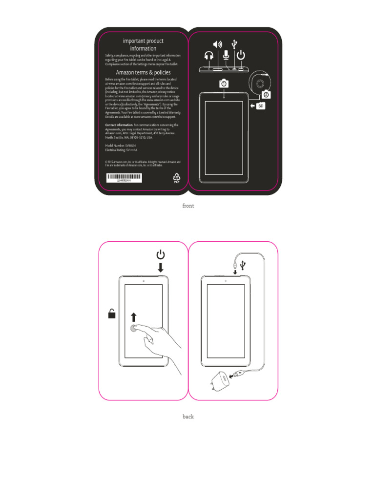Fire 5th Generation Quick Start Guide US | PDF