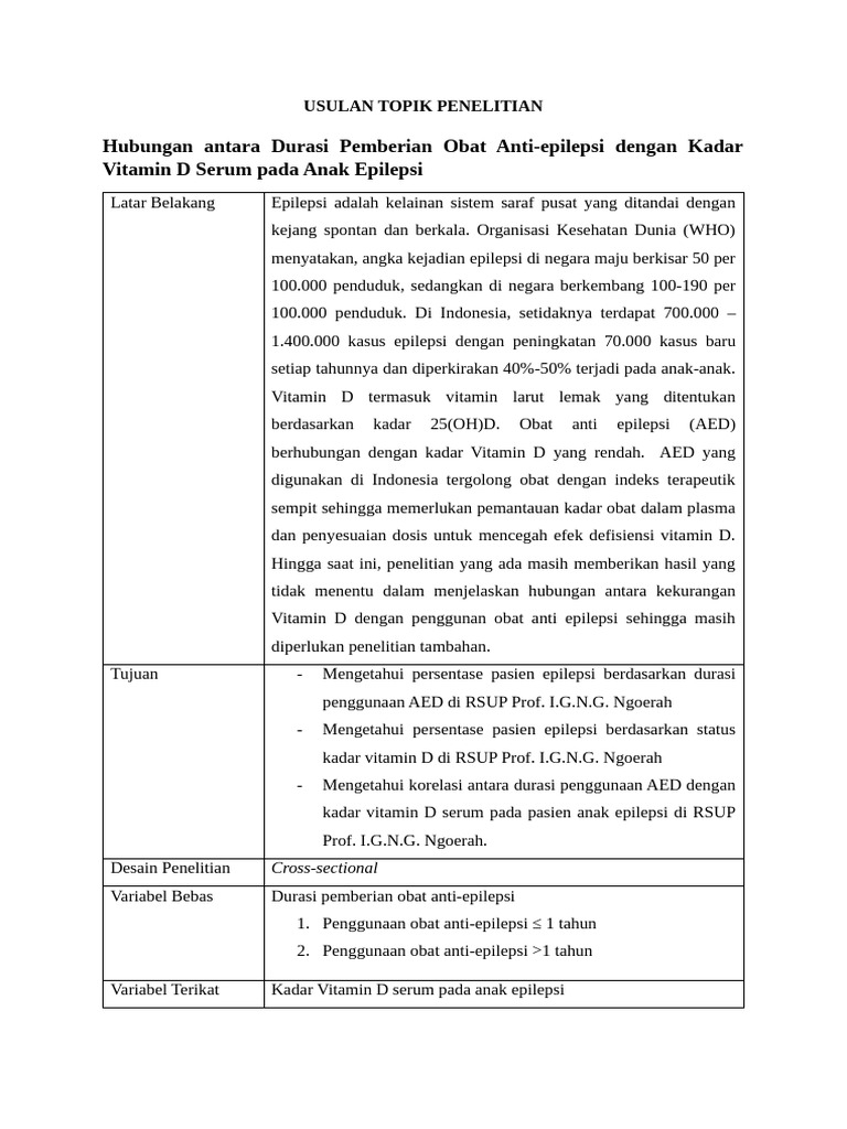 Usulan Topik Penelitian Jesslyn | PDF | Sains & Matematika