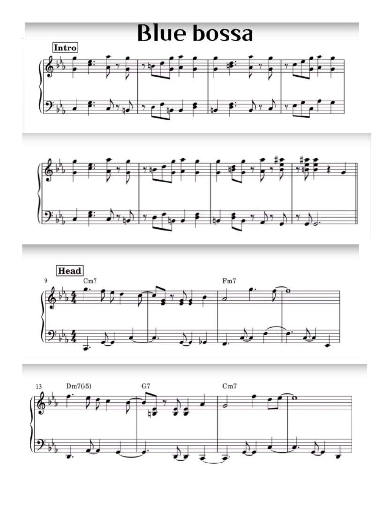 Blue Bossa | PDF