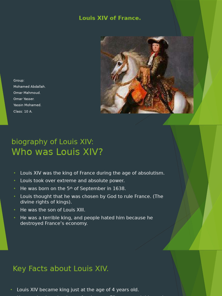 Key Facts About Louis XIV | PDF | Politics