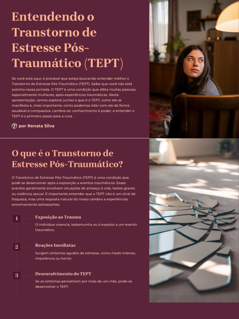 Entendendo o Transtorno de Estresse Pos Traumatico TEPT | PDF | Trauma psicológico | Ansiedade