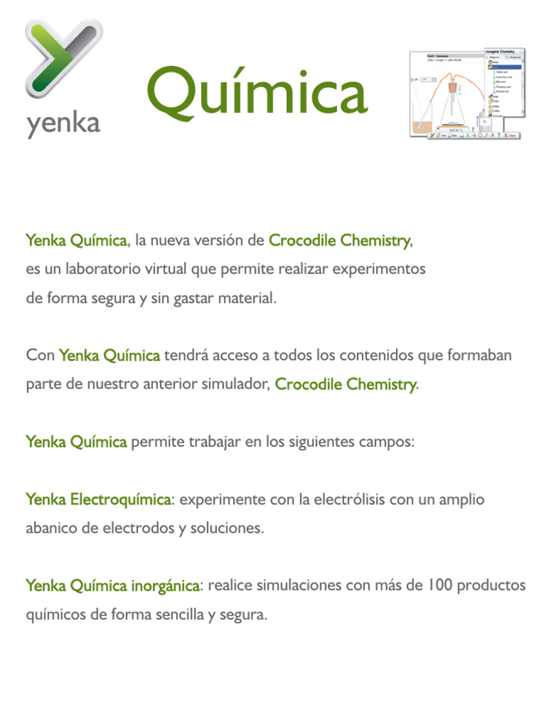 Yenka Quimica | PDF