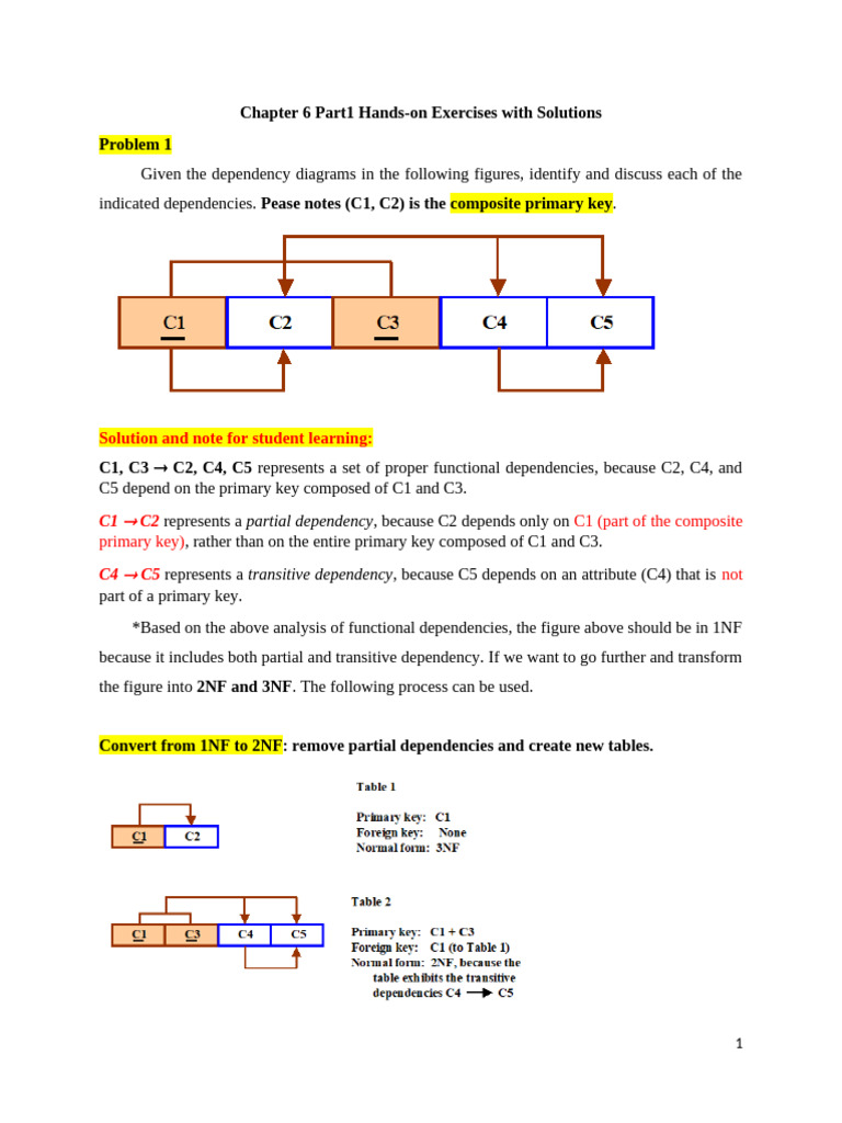 Chapter 6 Part1 Hands-On Exercies With Answers | PDF | Relational Model ...