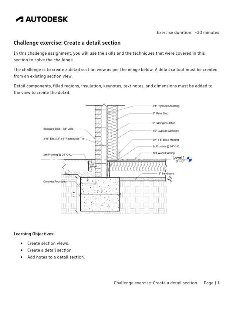 CE M1 01 Create Detail Section | PDF | Lumber | Civil Engineering