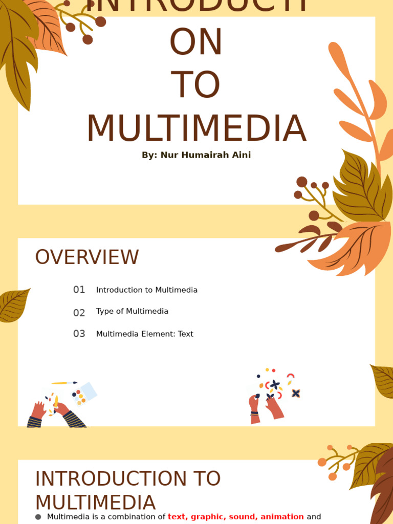 Introduction To Multimedia | PDF