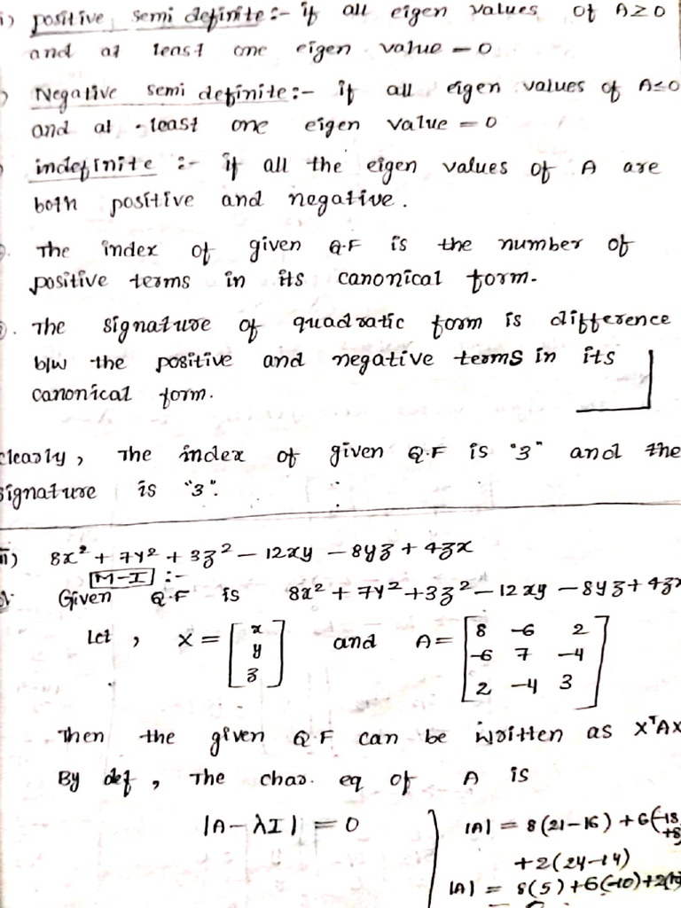 Maths M1 Unit-3 | PDF