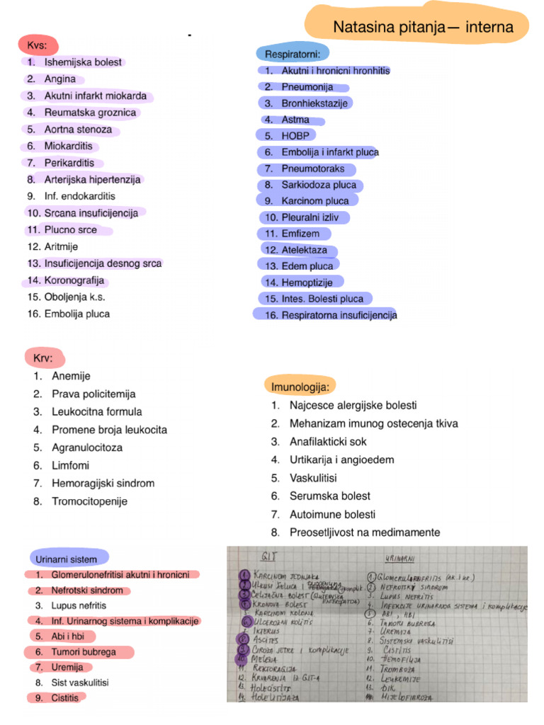 Ispitna Pitanja Natasa - Brajovic | PDF