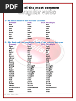 English Verbs 3 Forms List | PDF