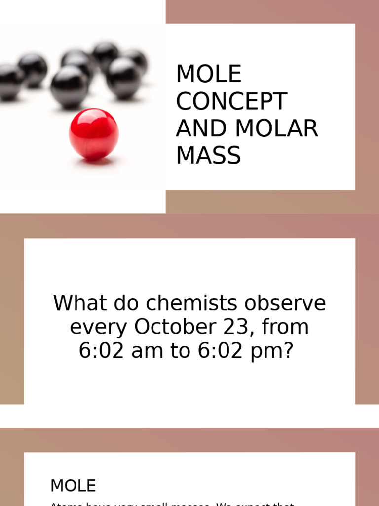 Understanding Moles and Molar Mass | PDF | Mole (Unit) | Quantity