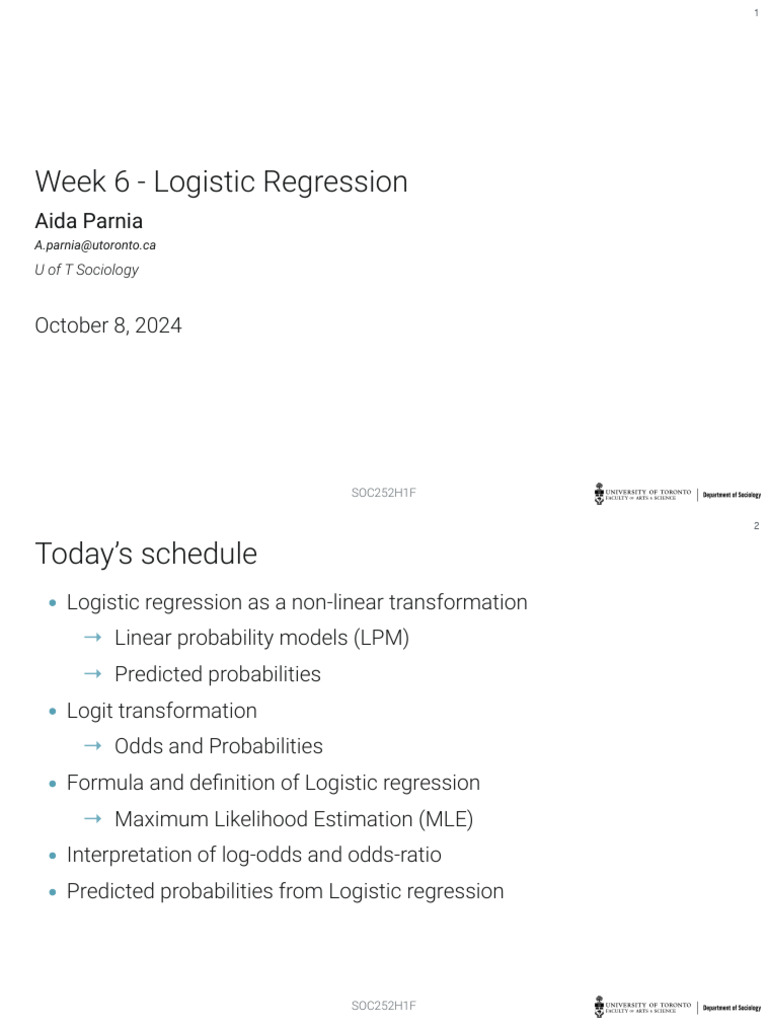 Understanding Logistic Regression Basics | PDF | Logistic Regression | Linear Regression