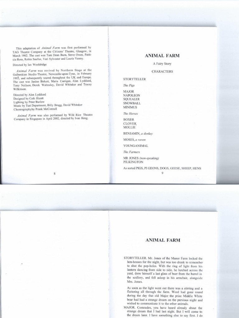 Animal Farm - Script | PDF