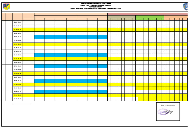Jadwal MID Semester Ganjil 2024 2025 | PDF