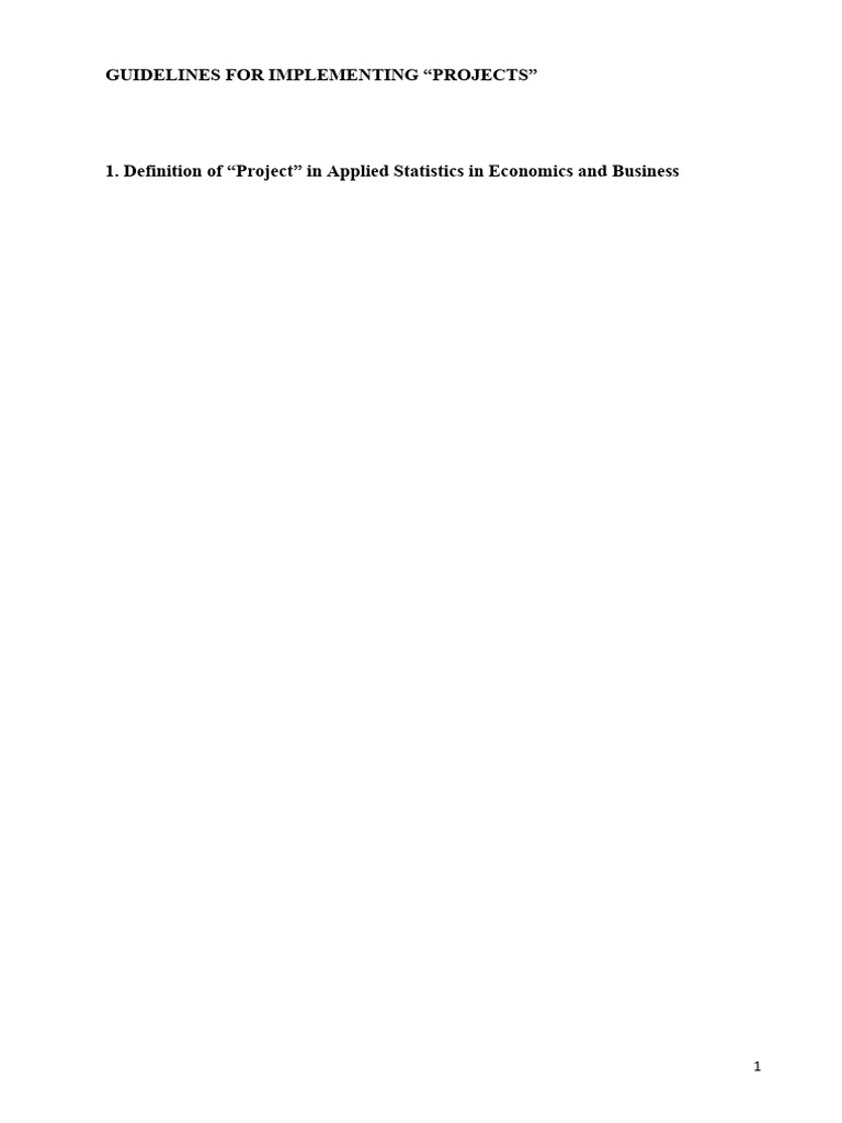 Guideline For Final Project - Applied Statistics - 2024 | PDF | Statistics | Survey Methodology