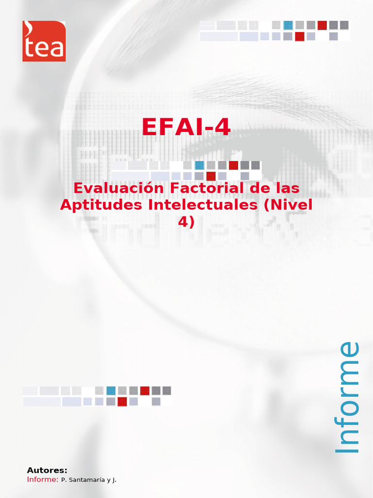 EFAI 4 Evaluacion Factorial de Las Aptit | PDF | Inteligencia | Cognición