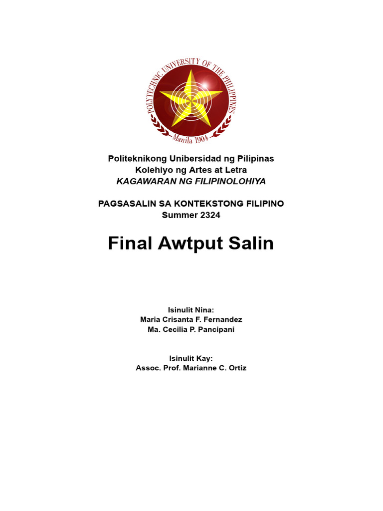 Grp. Bsba-mm(Final Awtput Salin) | PDF