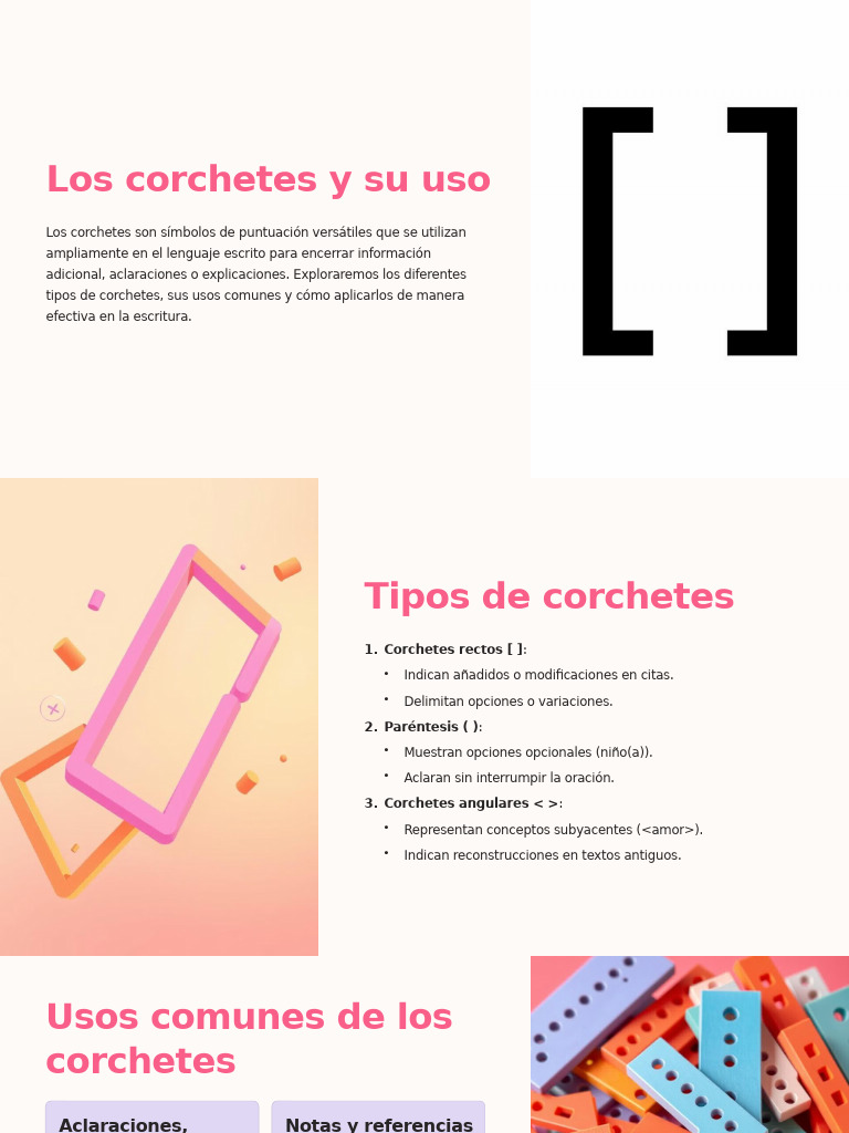 Los Corchetes y Su Uso | PDF