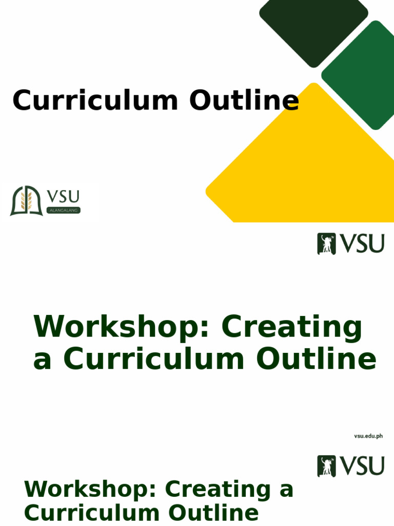 Curriculum Outline Activity | PDF