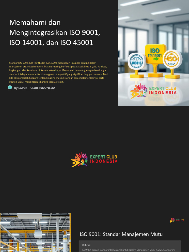 Iso Integrasi 9001-14001-45001 | PDF