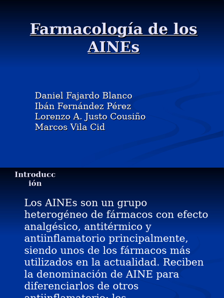 TB-8-Farmacologia de Los AINEs | PDF | Droga anti-inflamatoria libre de ...