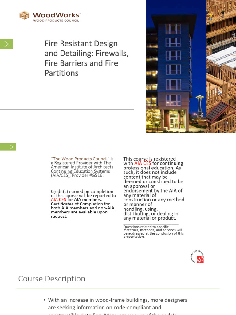Presentation - Slides PATTILLO Fire Resistant Design and Detailing 9.24.20 | PDF | Framing ...