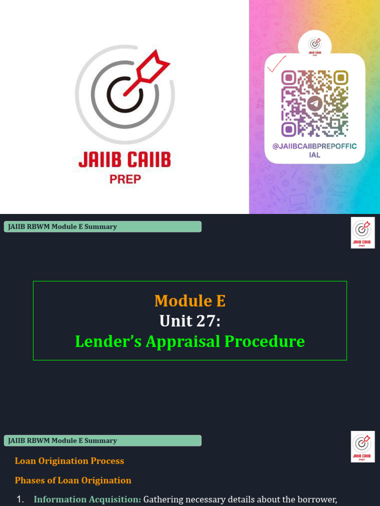 JAIIB RBWM - Mod E - Unit 27 To 30 - Concepts - CMA Disha Dua-2024 ...