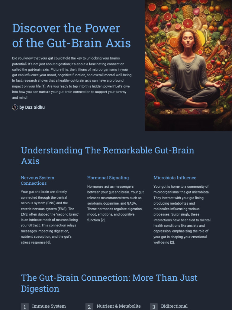Discover The Power of The Gut Brain Axis | PDF | Physiology | Organ ...