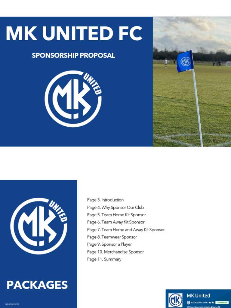 MK-United-Sponsorship | PDF | Sponsor (Commercial) | Corporate Social ...