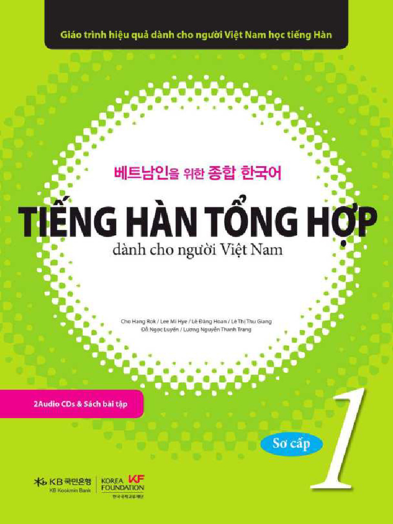 Giao Trinh Tieng Han Tong Hop So Cap 1 | PDF