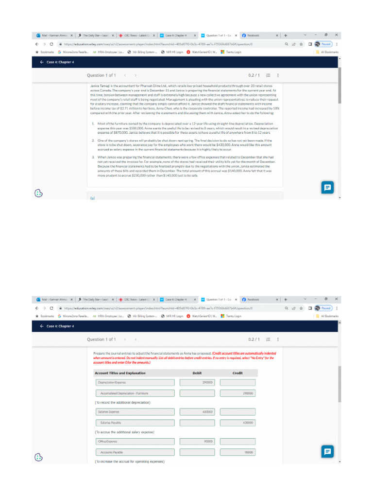 Accounting Assignment-Week4 | PDF