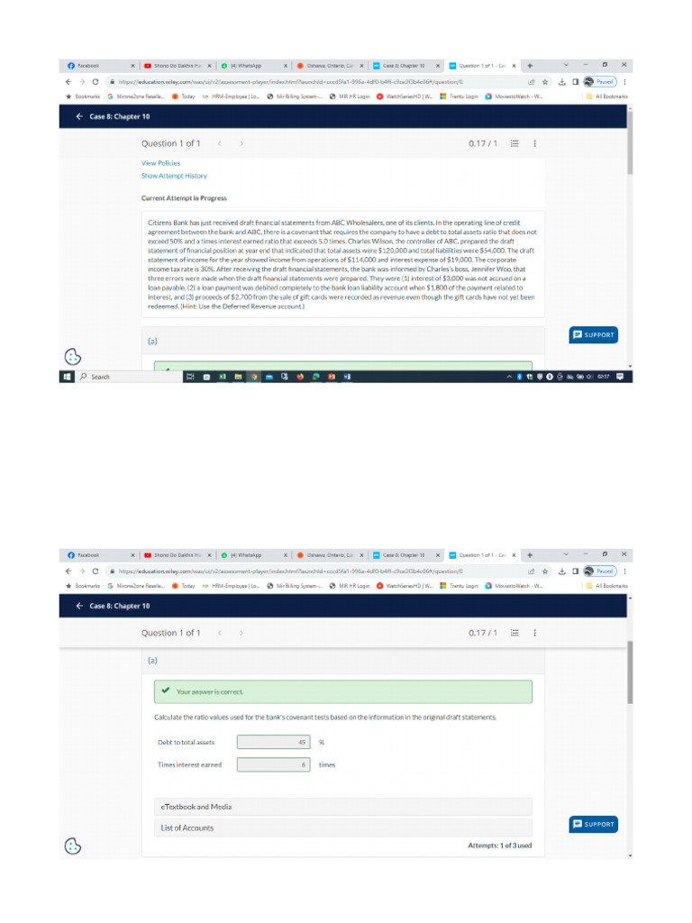 Accounting Assignment-Week8 | PDF