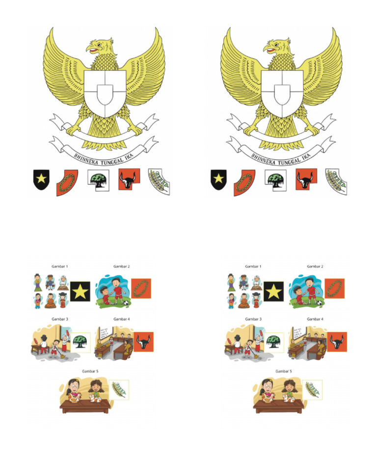 LKPD Lambang Sila Pancasila | PDF