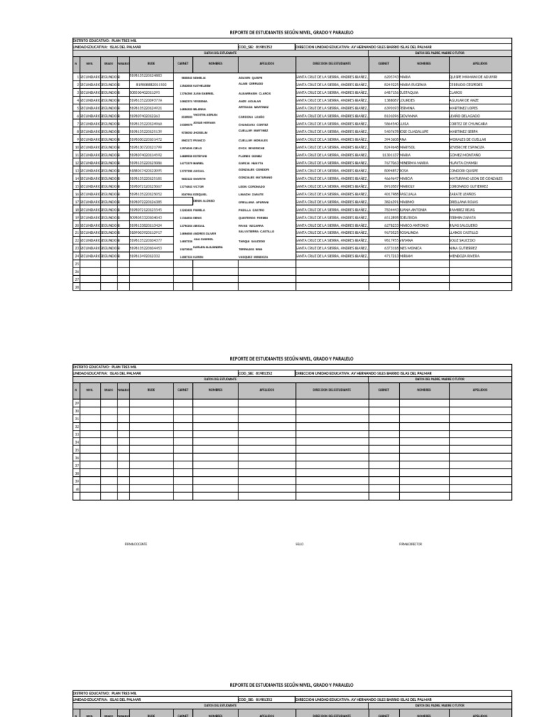 Formularios-Islas Del Palmar. | PDF