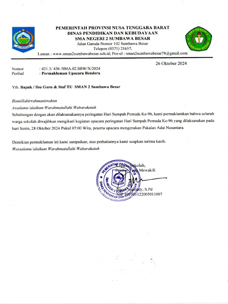 Upacara Hari Sumpah Pemuda - 20241025_0403 | PDF