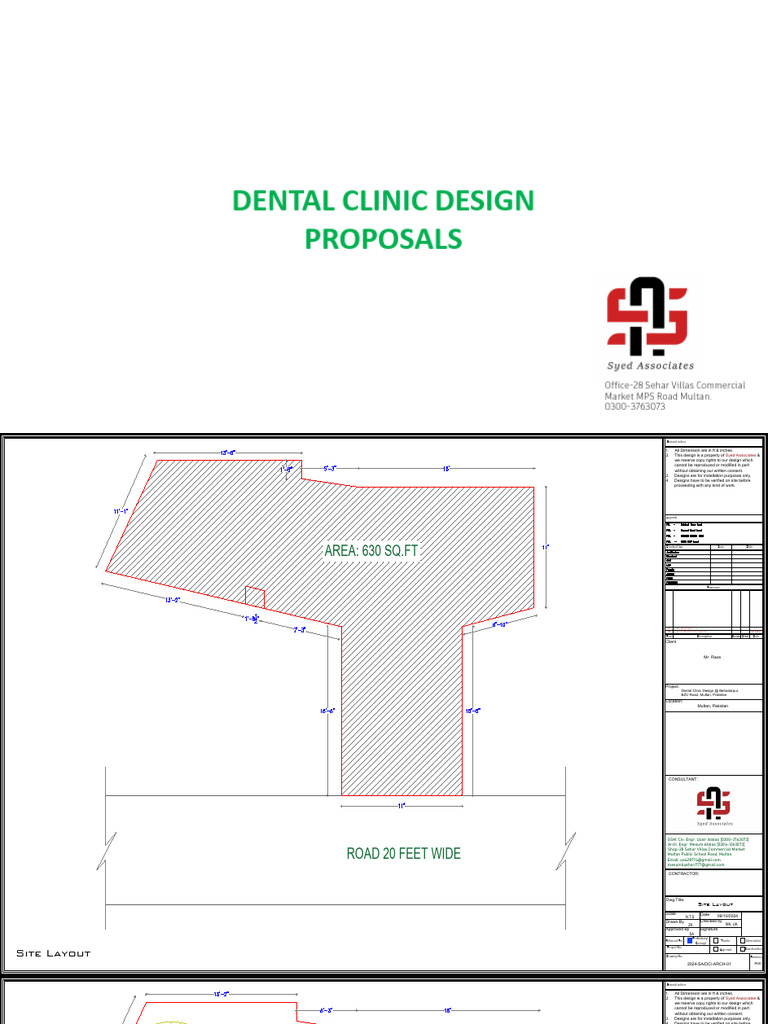 Dental Clinic Design Proposal Multan | PDF | Furniture | Interior Design