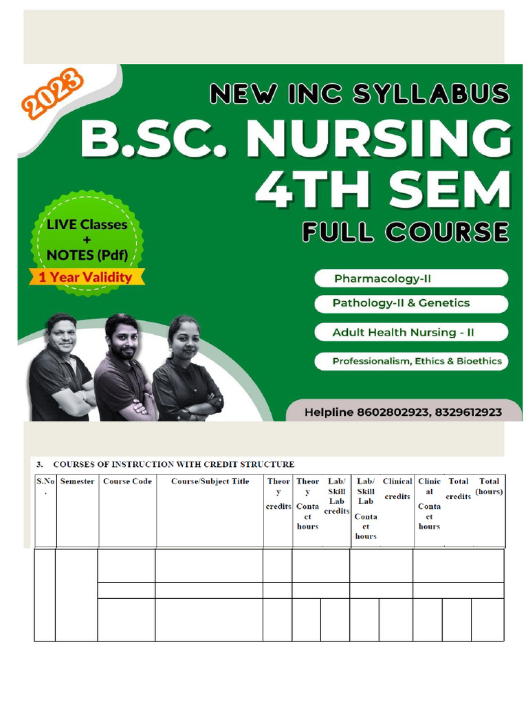 Syllabus 4th Sem and 2nd Semester | PDF | Surgery | Genetic Disorder