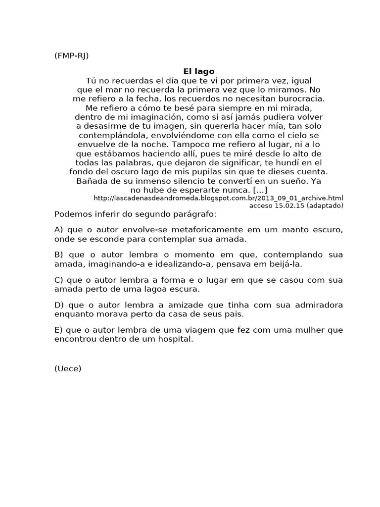 Atividades Espanhol 16 de Julho | PDF | Comunicação | Rede social