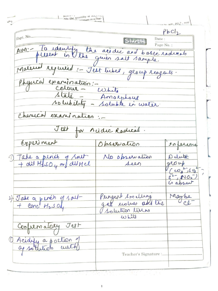 Lead Chloride (PbCl2) | PDF
