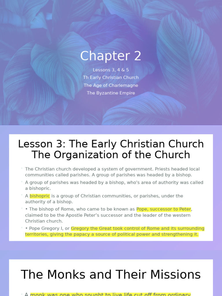 Chapter 2 Lesson 3, 4 & 5 Powerpoint 2 | PDF | Byzantine Empire | Charlemagne