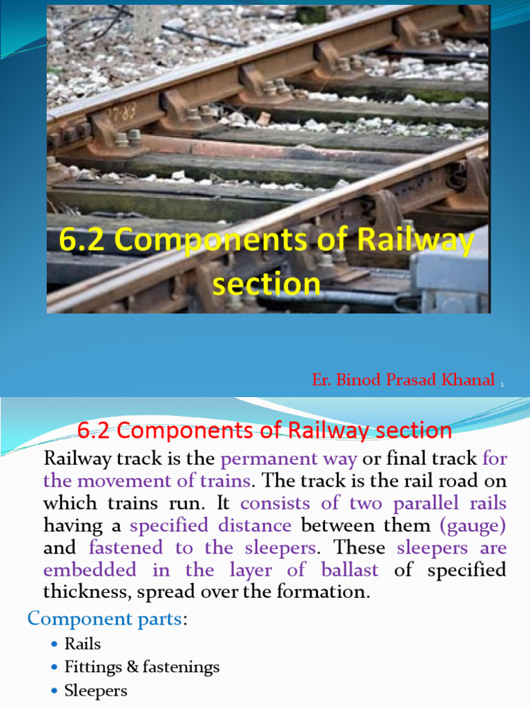 6.2 Components of Railway Section | PDF | Rail Transport | Sustainable ...
