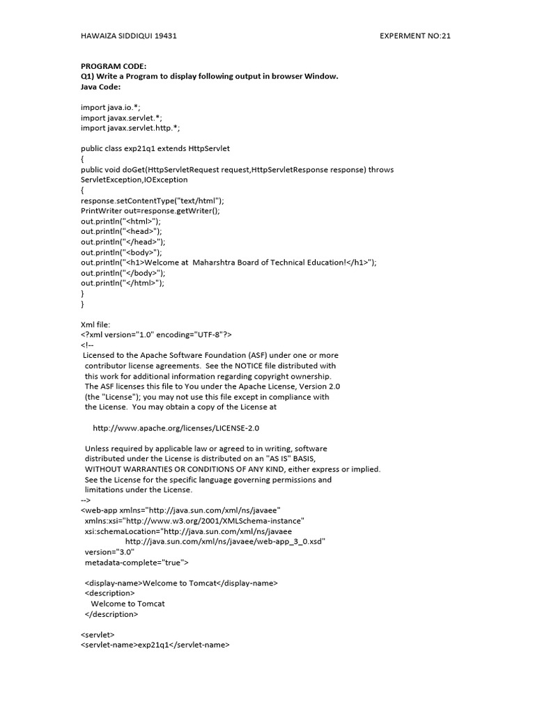 Exp 21 | PDF | Software Development | Java Specification Requests