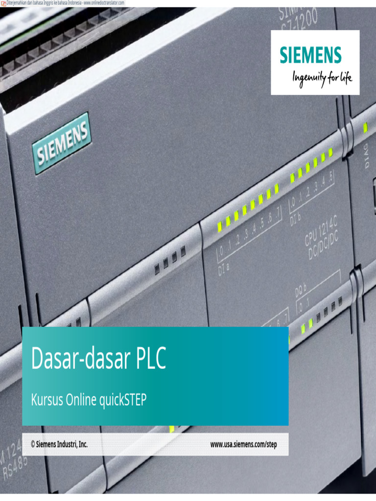 Basic Programming Siemens - En.id | PDF | Bisnis