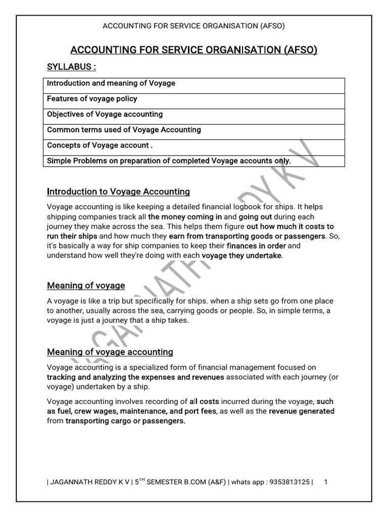 VOYAGE ACCOUNTING - 05 | PDF | Expense | Insurance