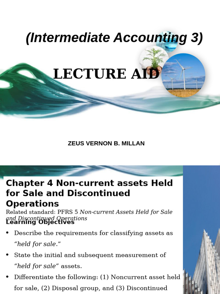 Chapter 4 - Non-Current Assets Held For Sale & Discontinued Operations ...