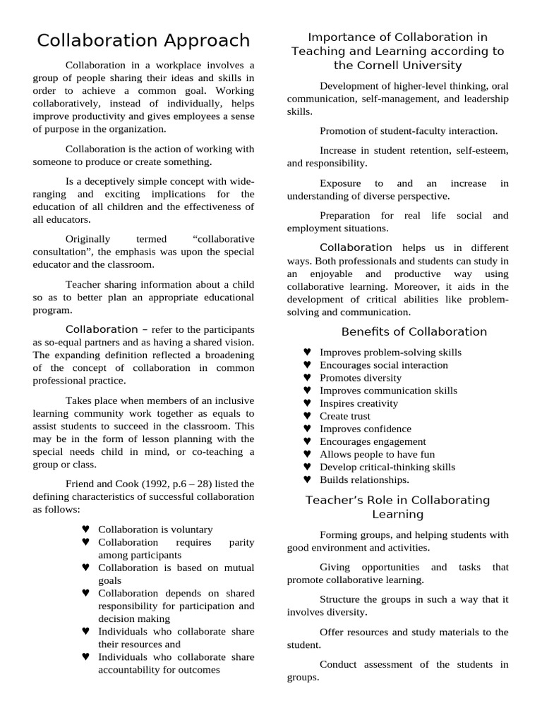 Collaboration Approach | PDF | Shape | Polygon