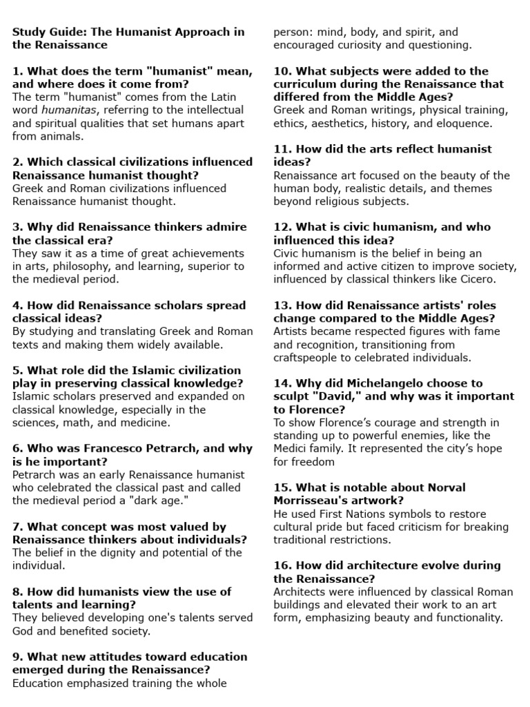 Civic Humanism in Renaissance Thought | PDF | Renaissance | Humanism