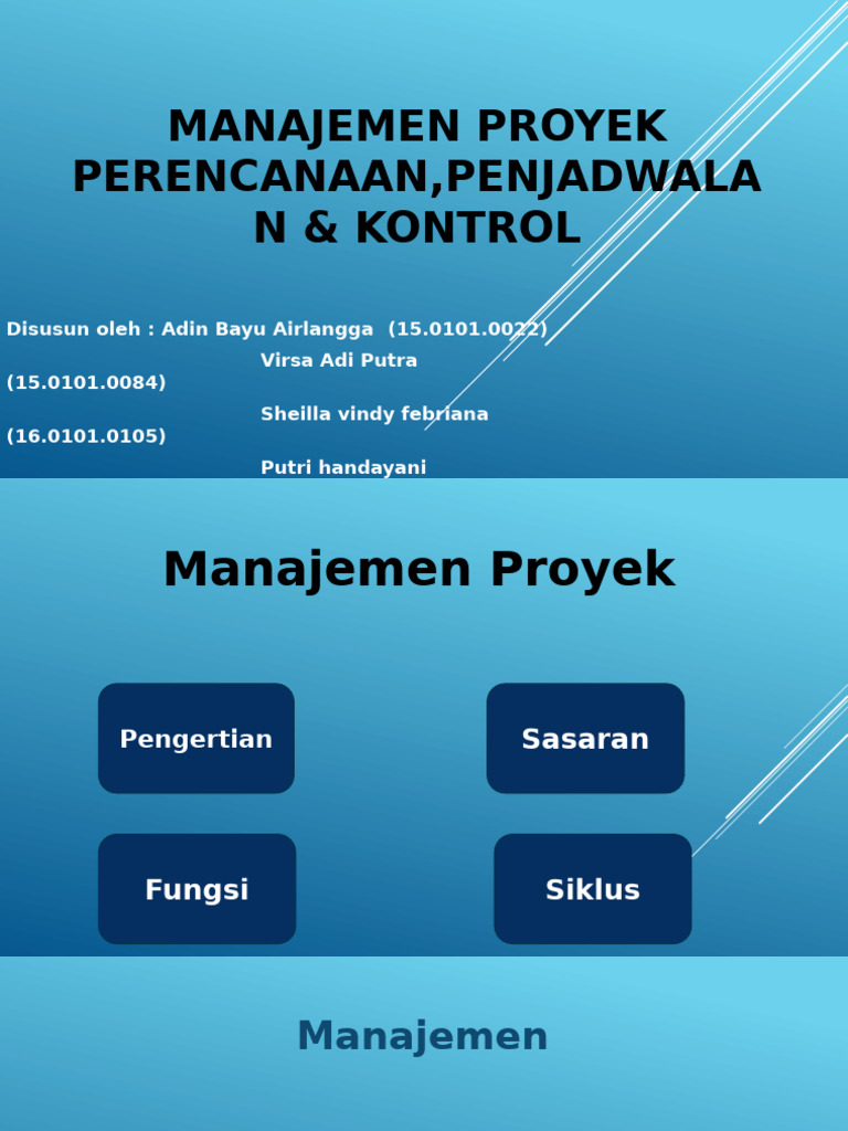 Manajemen Proyek | PDF