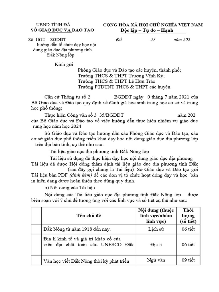 CV HD DAY HOC GDDP LOP 9 | PDF CV HD DAY HOC GDDP LOP 9 | PDF