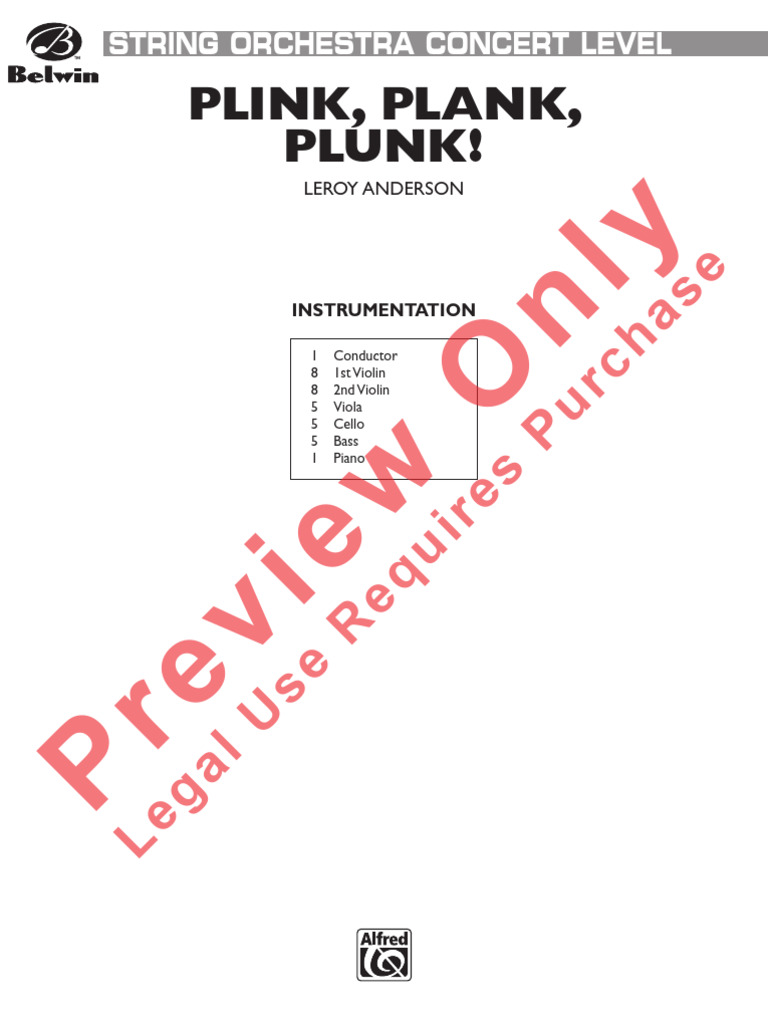 Plink Plank Plunk | PDF